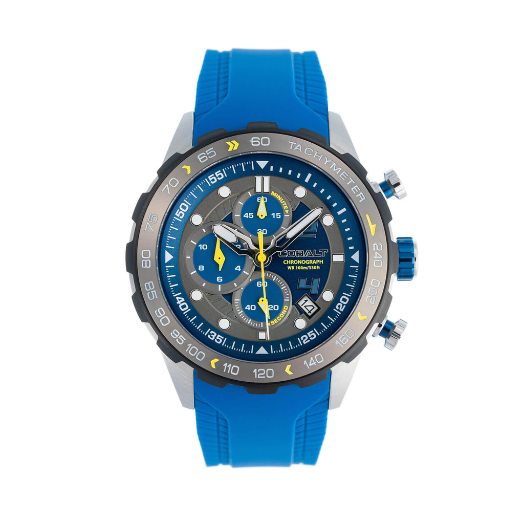 Cobalt Torque, Race-Inspired Chronograph watch, Unique Men’s Wrist ...