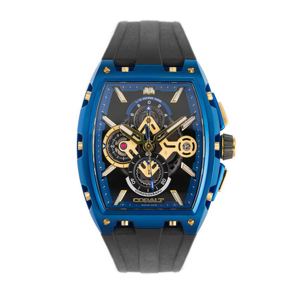 Cobalt RPM, Chrono Watch, Men’s Tonneau Watch, New Quartz Timepiece ...